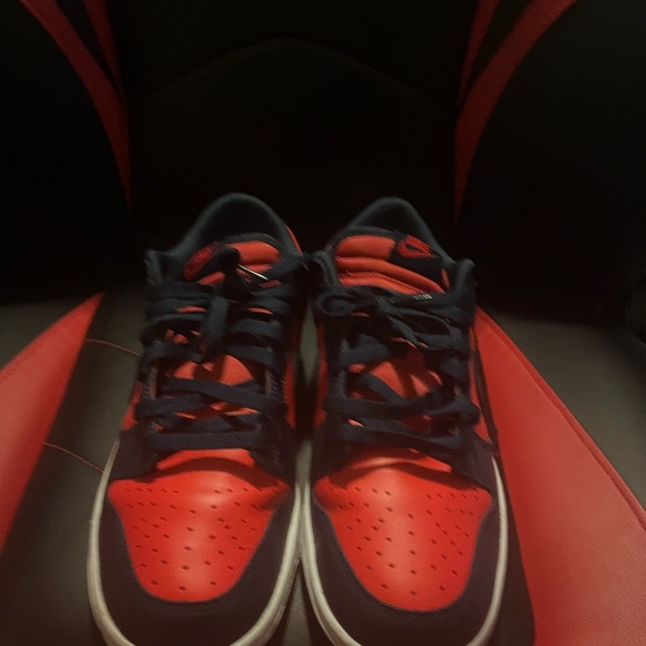 Nike | Shoes | Red And Blue Nike Dunk Retro | Poshmark
